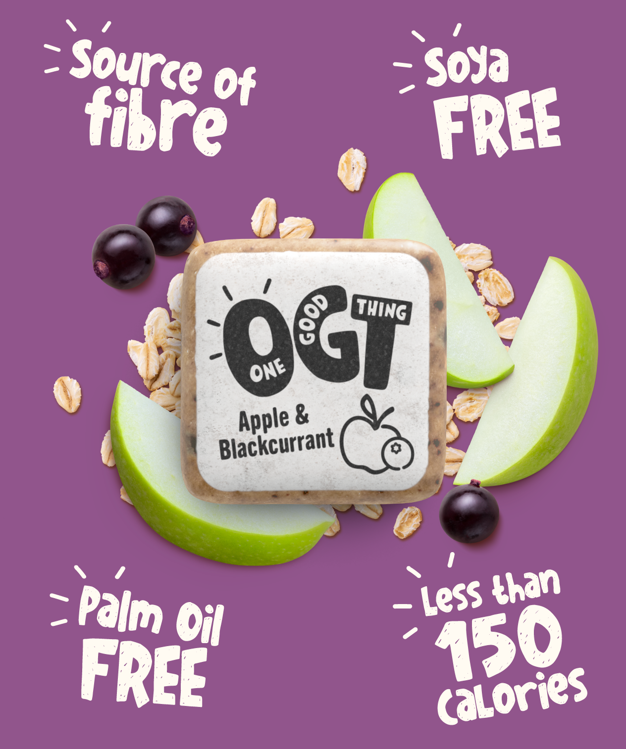 Apple & Blackcurrant Snack Bar – One Good Thing